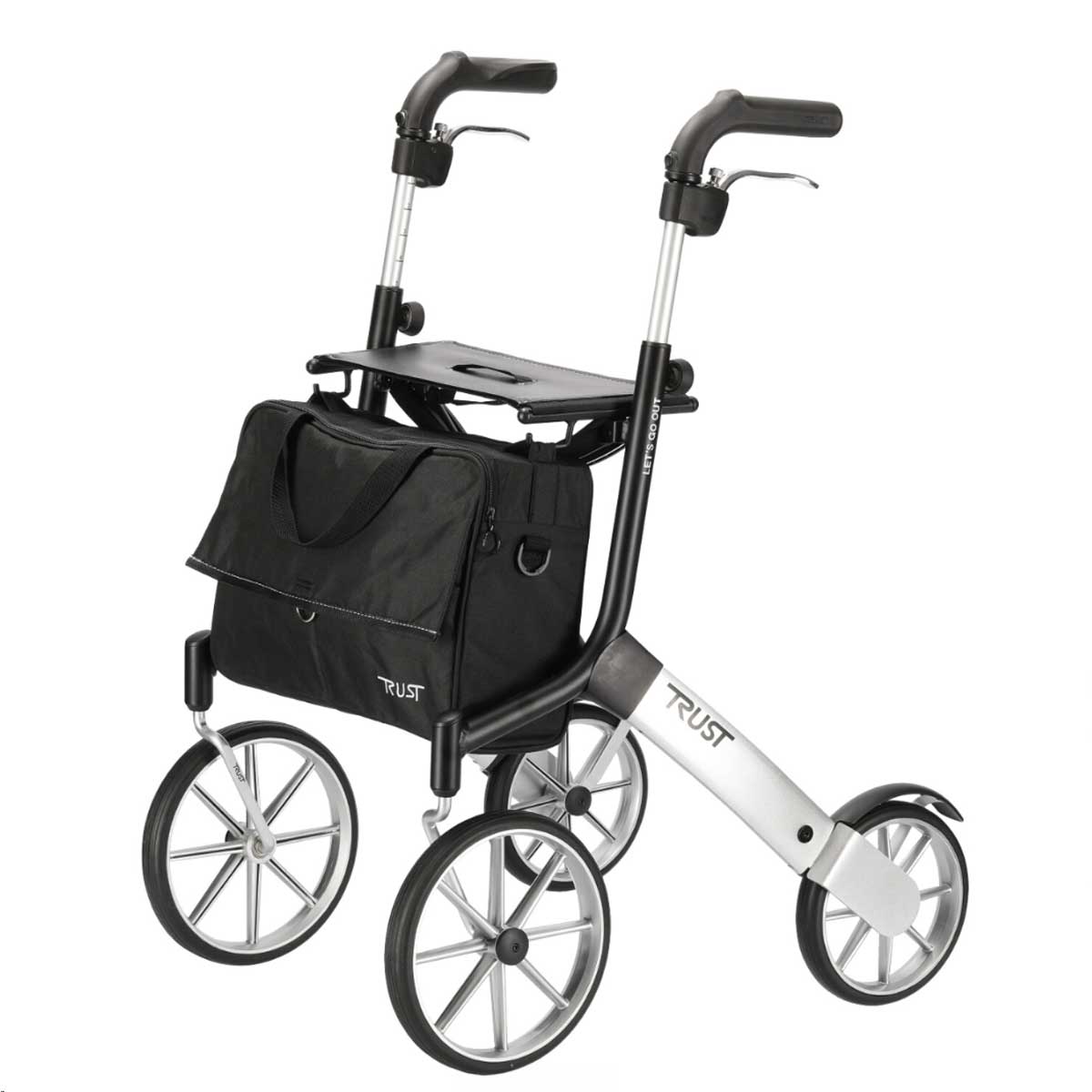 Trust Care Rollator Let’s Go Out mit den großen Vorderrädern – Gorilla ...